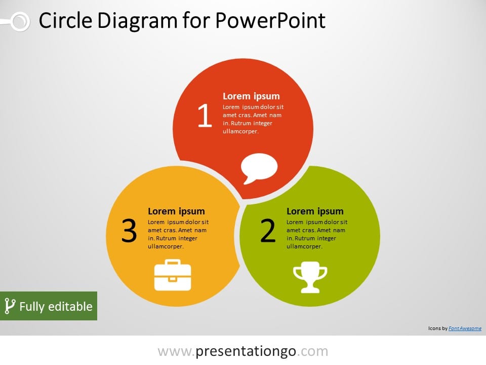 3 Circle PowerPoint Diagram PresentationGO